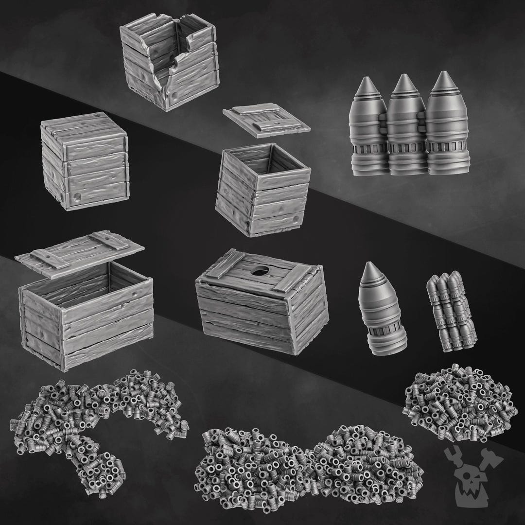 Shells, Boxes, Projectiles Dakkadakkastore Grimdark Miniatures ...