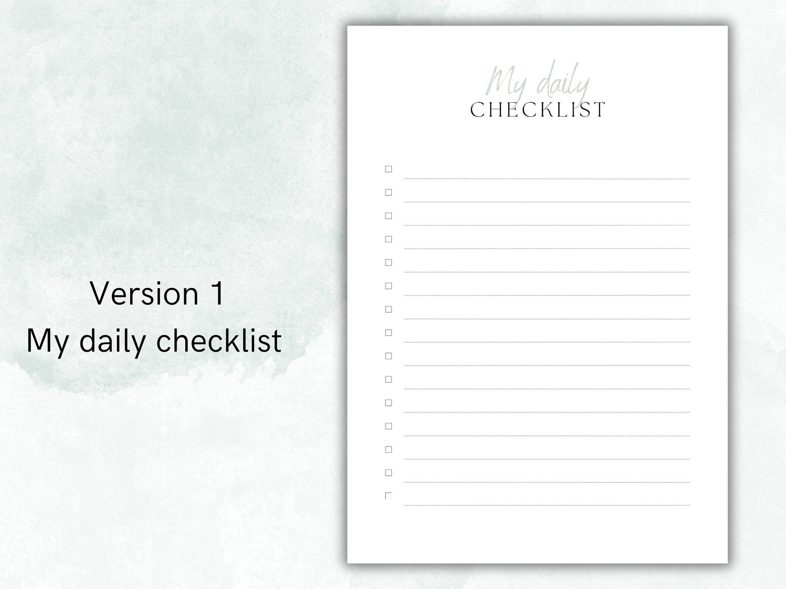 Modèle de checklist, checklist template, checklist à imprimer et à ...