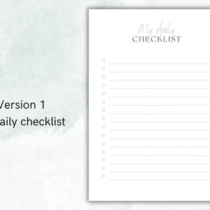 Modèle de checklist, checklist template, checklist à imprimer et à ...