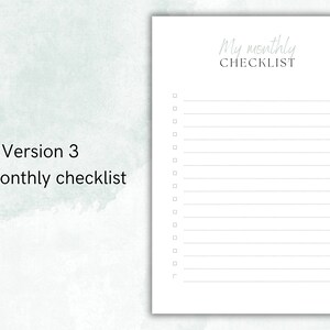 Modèle de checklist, checklist template, checklist à imprimer et à ...