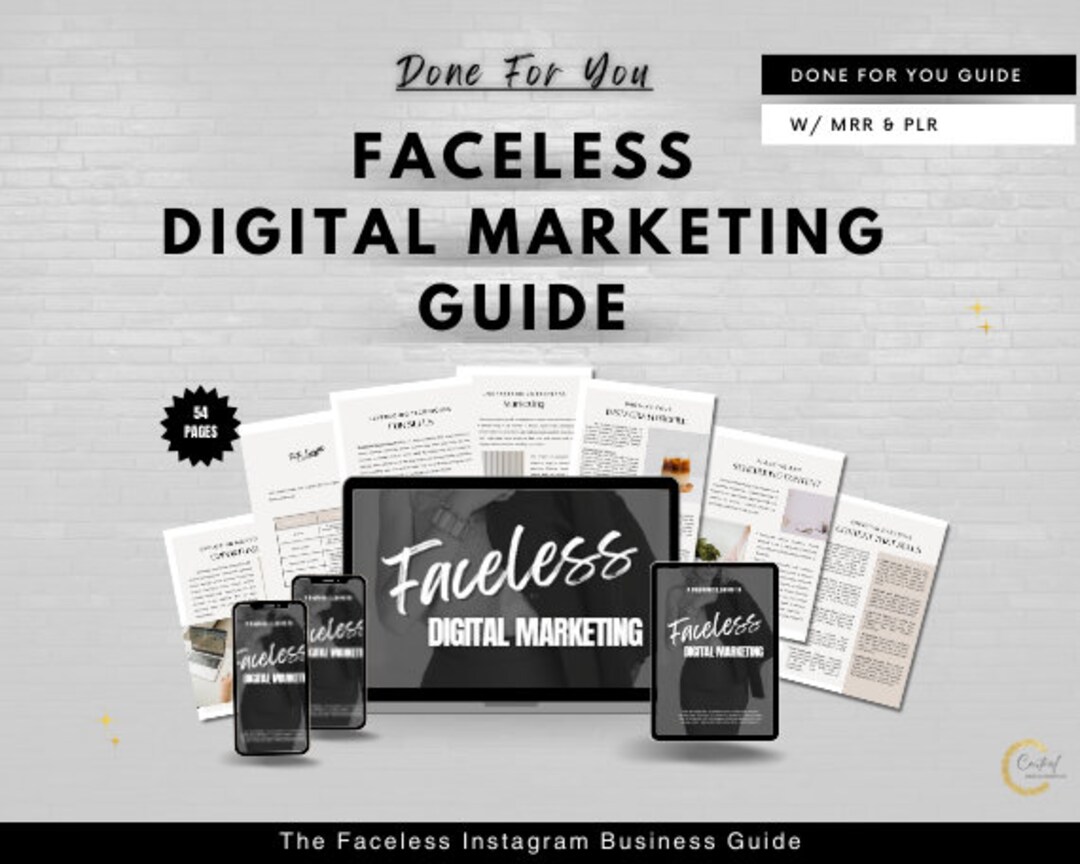 Faceless Marketing Guide for Beginners Faceless Digital Guide Canva ...
