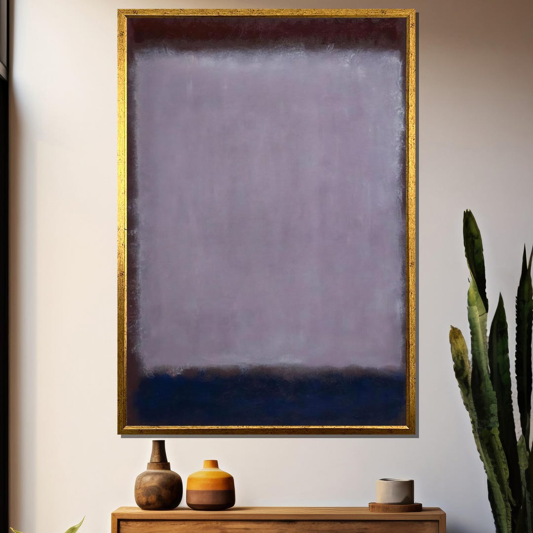 Mark Rothko Abstract Canvas Print – Lavender and Earth Tones - Etsy