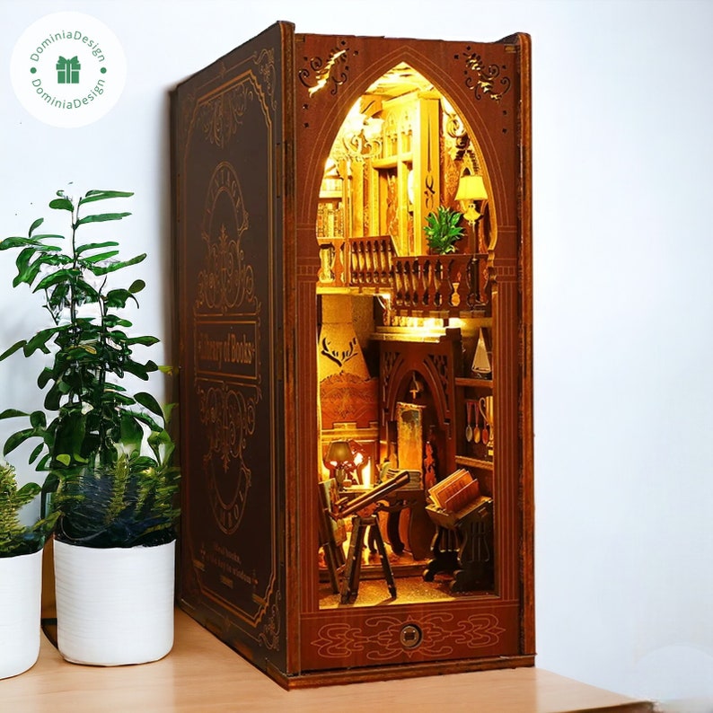 Vintage DIY Book Nook Build Your Own Nook Book Charming Miniature ...