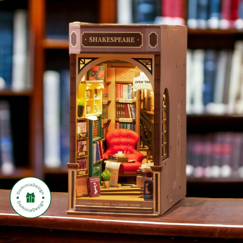 Shakespeare Bookstore Book Nook DIY Book Nooks Build Your Own Book Nook ...