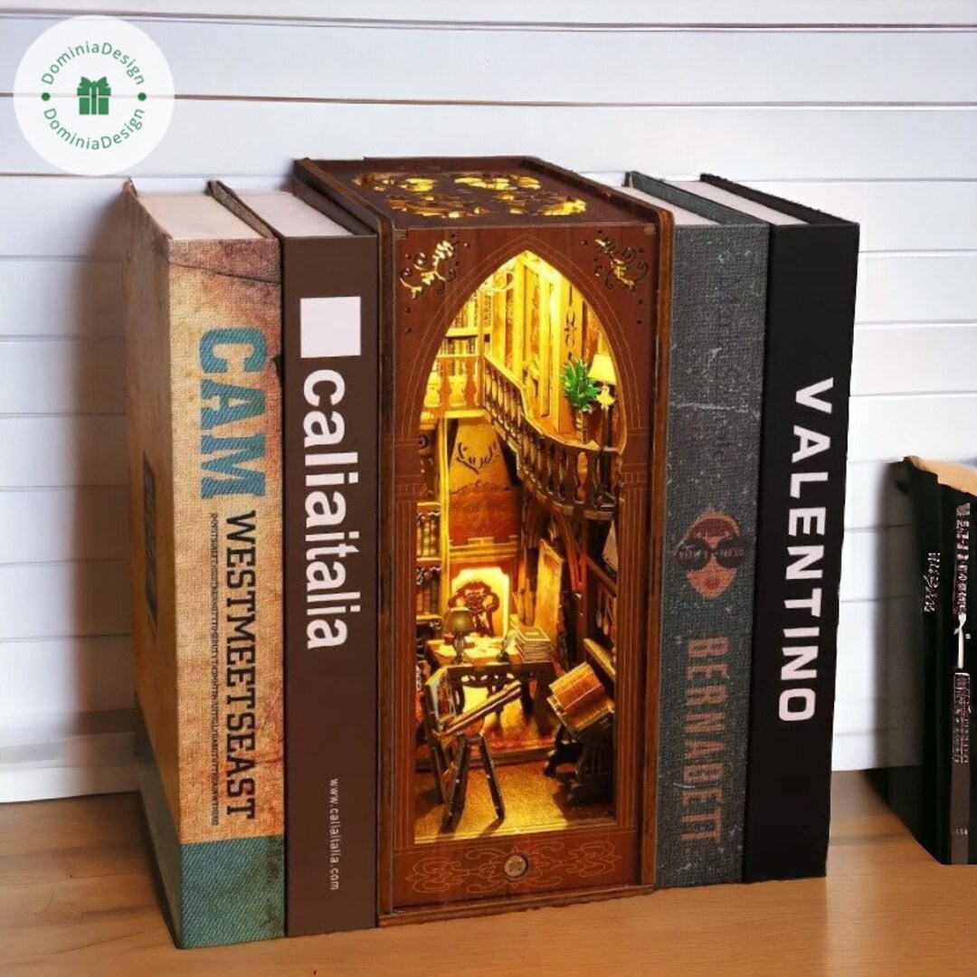 Vintage DIY Book Nook Build Your Own Nook Book Charming Miniature ...