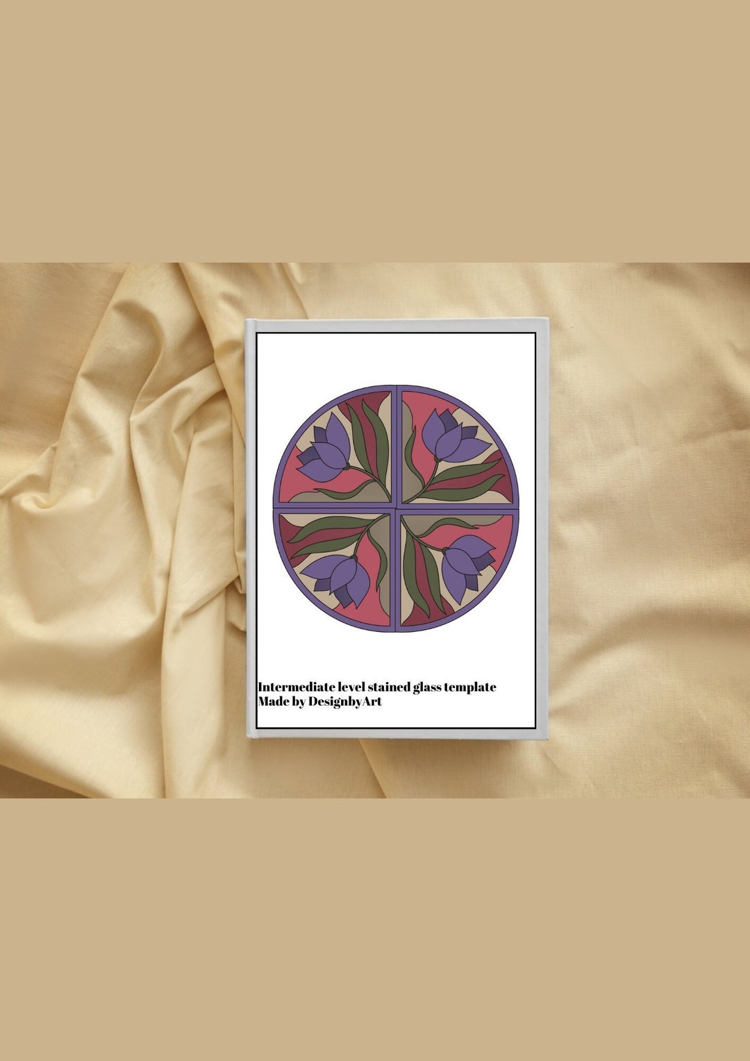 Stained Glass Template, Floral Stained Glass Template, Glass Template ...