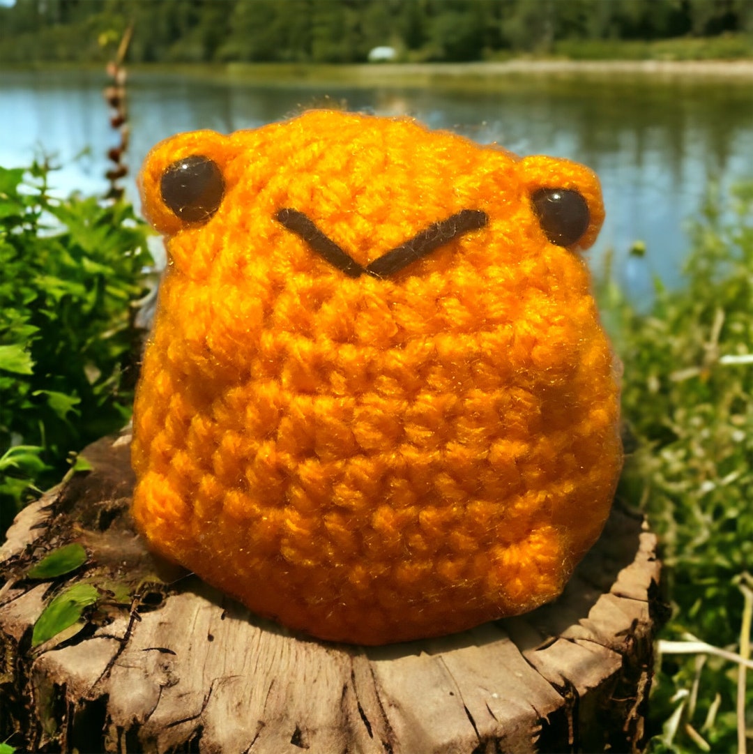 Crocheted Cheeky Frog - Etsy