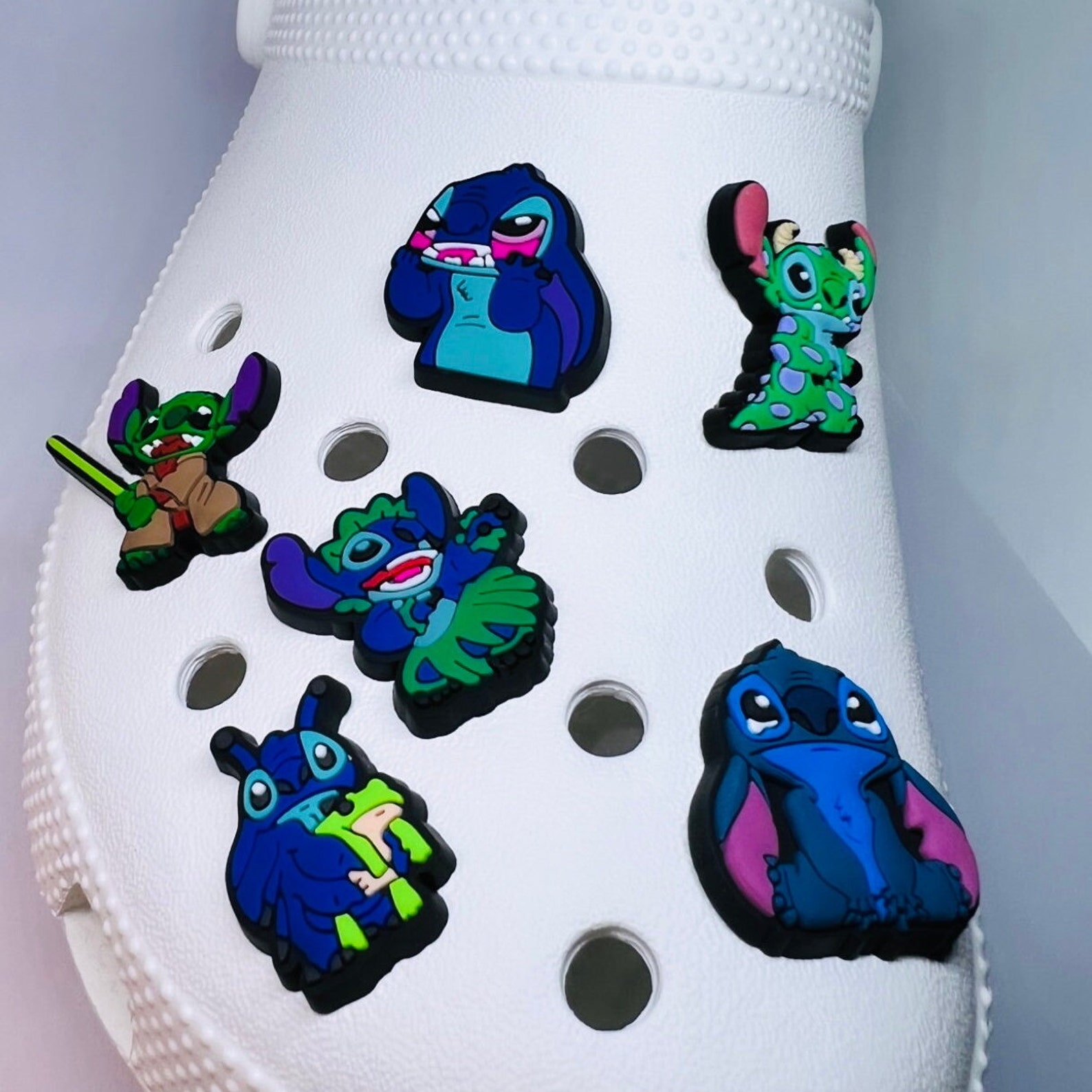 Disney Stitch Croc Charms, Lilo and Stitch Croc Jibbitz, Animated ...