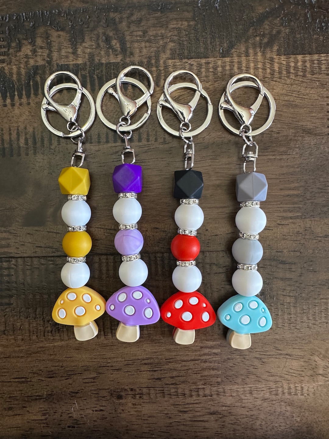 Happy Shroom Mushroom Keychain, Bag, or Water Bottle Charm - Etsy