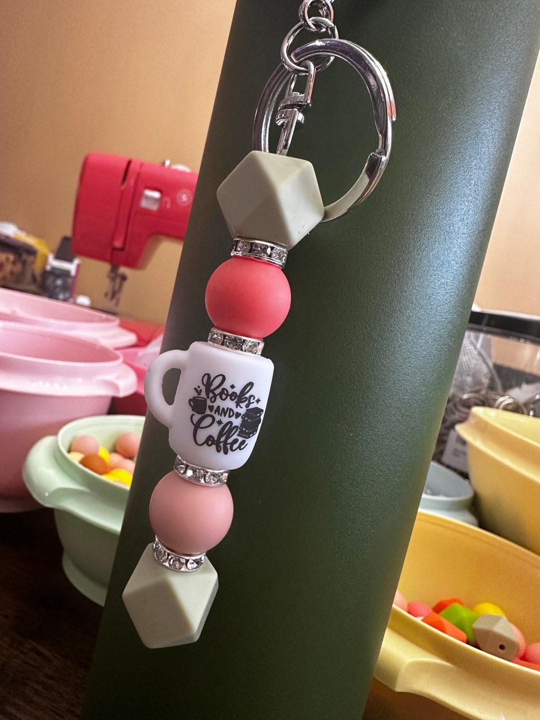 Coffee Mug Keychain, Bag, or Water Bottle Charm - Etsy