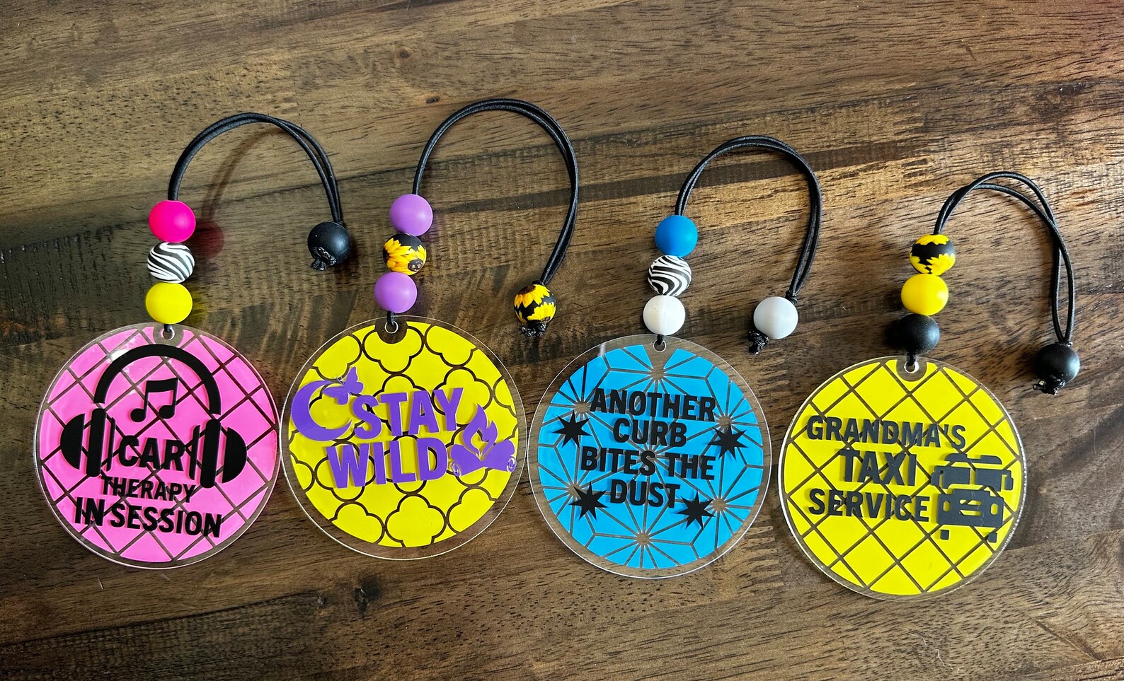 Curb Hitter Hanging Rearview Mirror Car Charm - Etsy