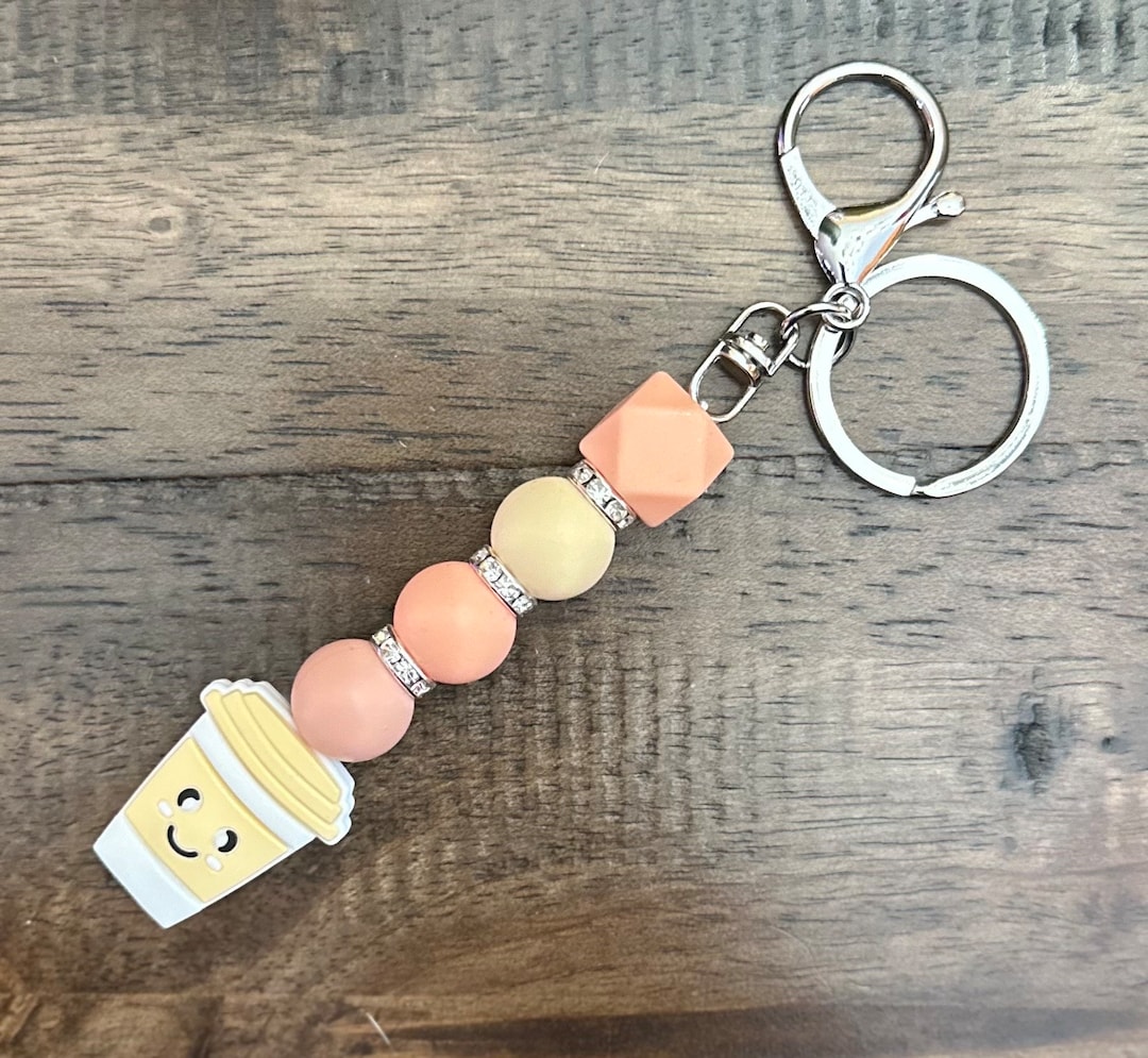 Coffee Cup Keychain, Bag, or Water Bottle Charm - Etsy