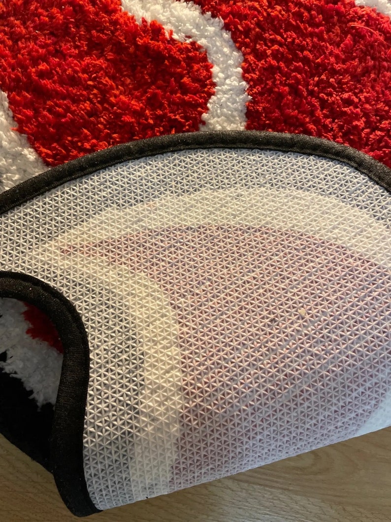 Akatsuki Tufted Rug dragon Anime Red Cloud Ninja Mat Anti-slip Kitchen ...