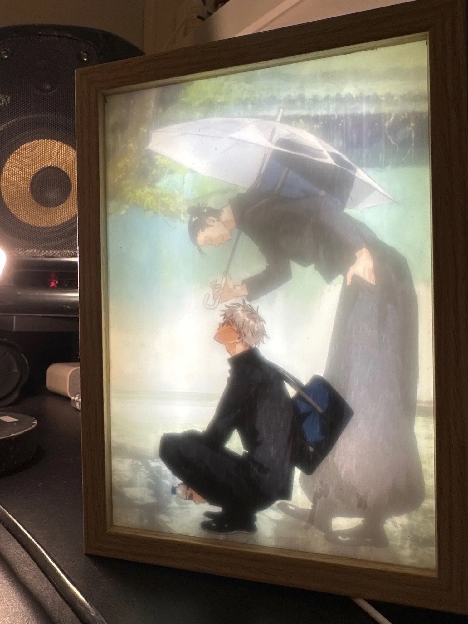 Anime Jujutsu Kaisen Gojo Satoru Geto Glow Frame LED Night Light Anime ...