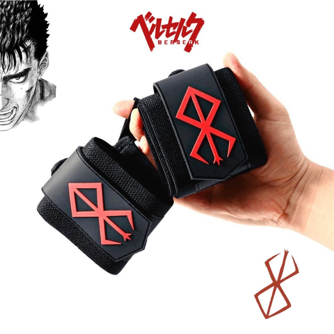 Berserk Anime Guts Weightlifting Wrist Wraps Professional Grade Wrist ...