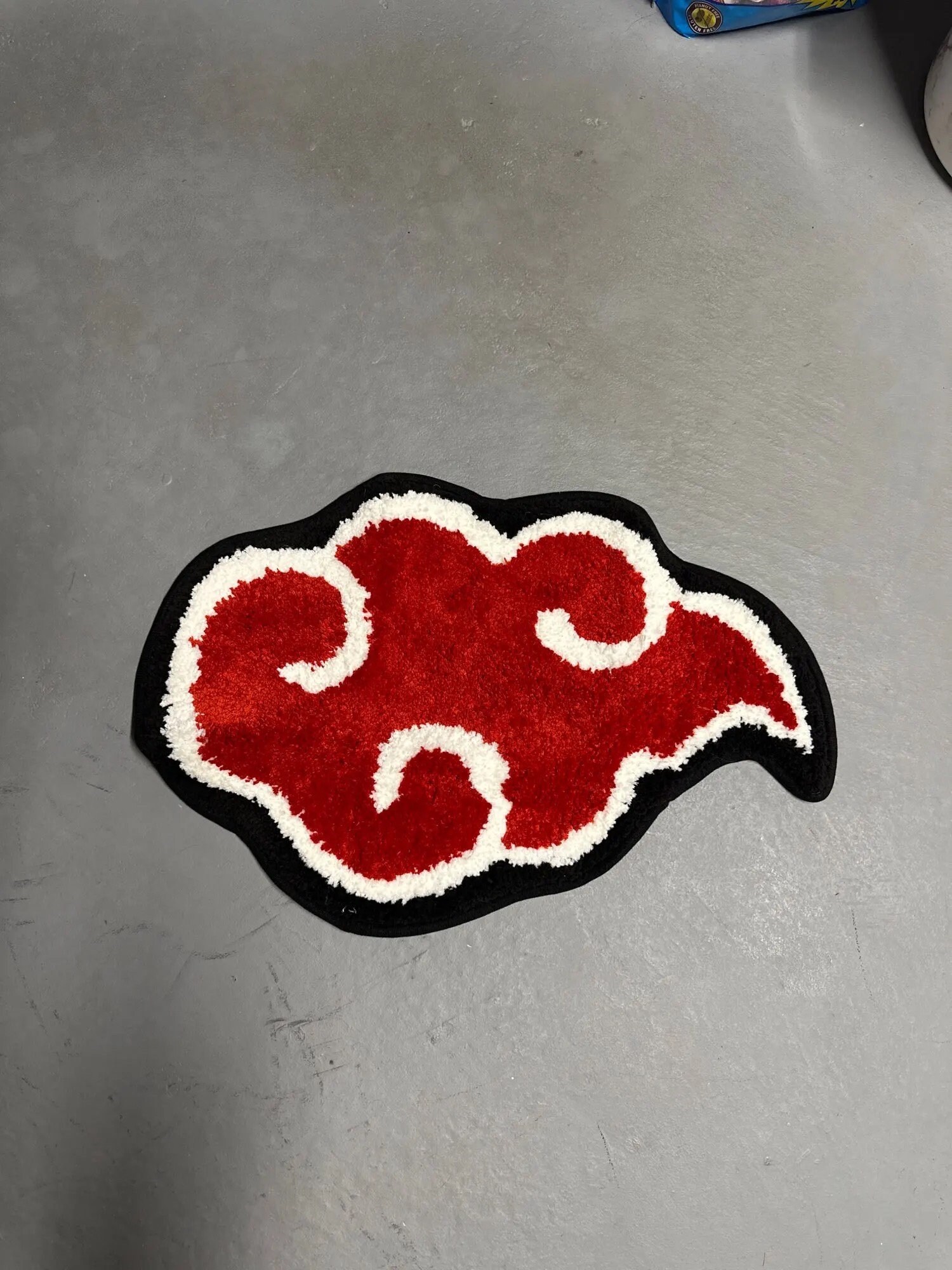 Akatsuki Tufted Rug dragon Anime Red Cloud Ninja Mat Anti-slip Kitchen ...