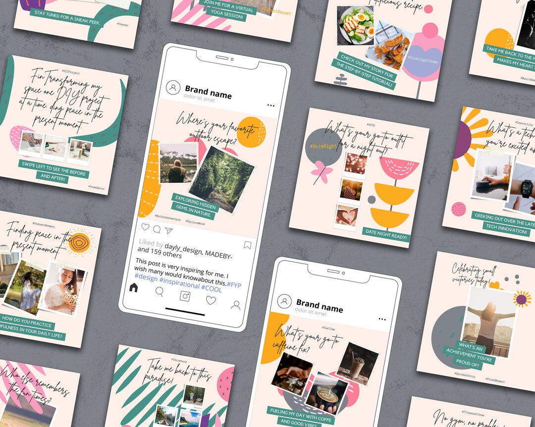 Stories Templates Canva Bundle Influencer Social Media Marketing ...