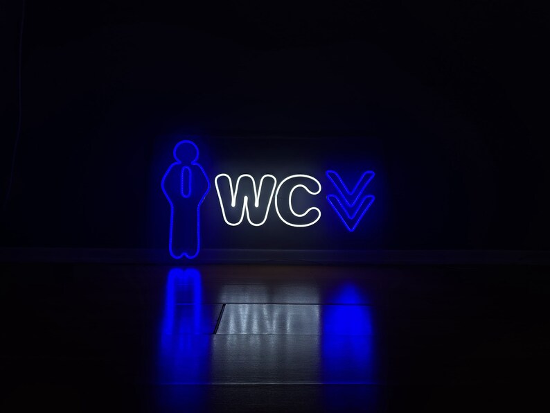 Custom Neon Led, Bathroom Neon Sign - Etsy