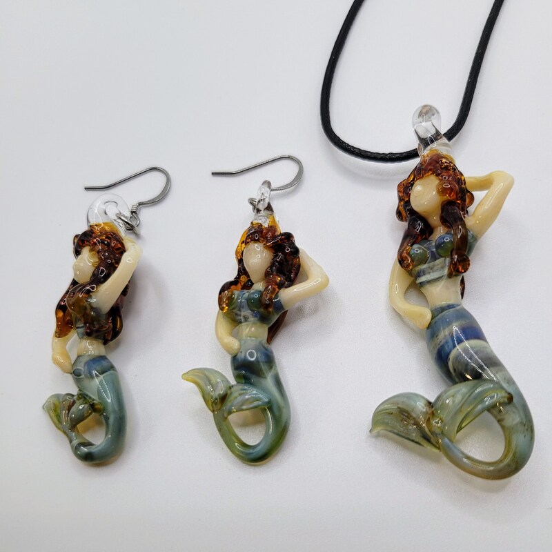 Mermaid Pendant - Etsy