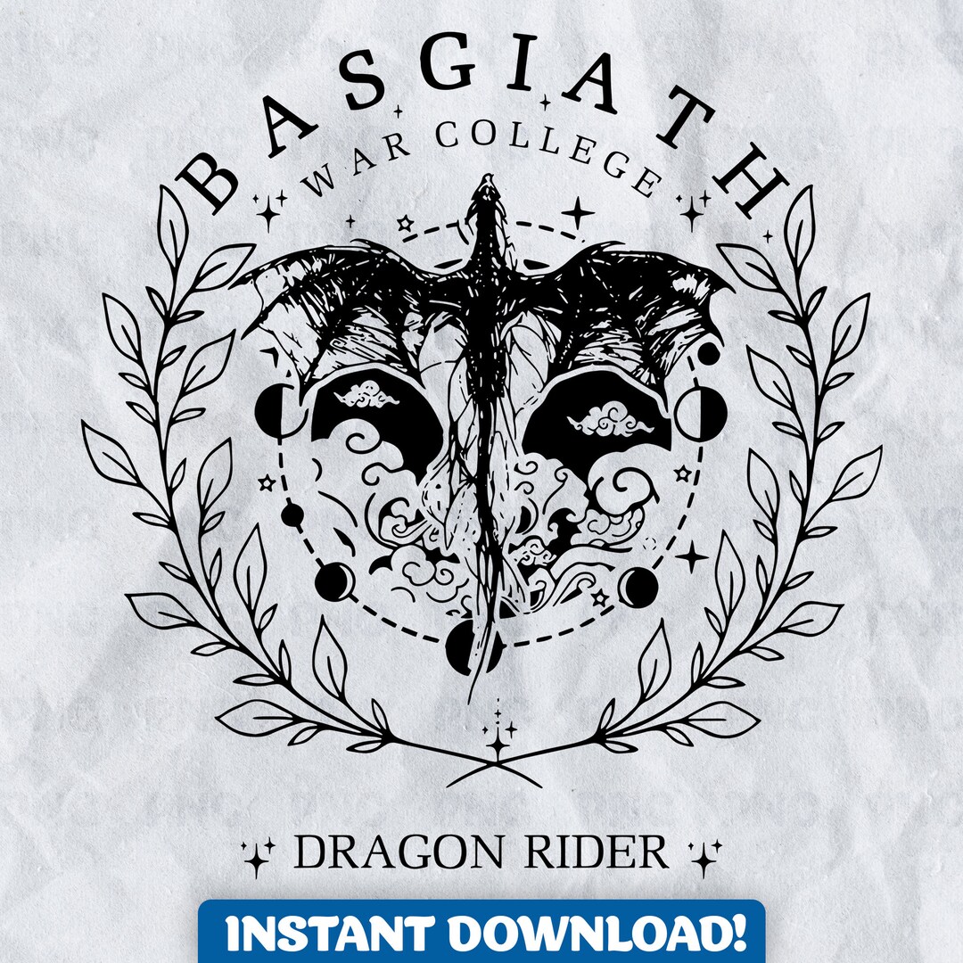 Basgiath Digital File, Rebecca Yarros Svg, Fourth Wing Svg, Xaden ...