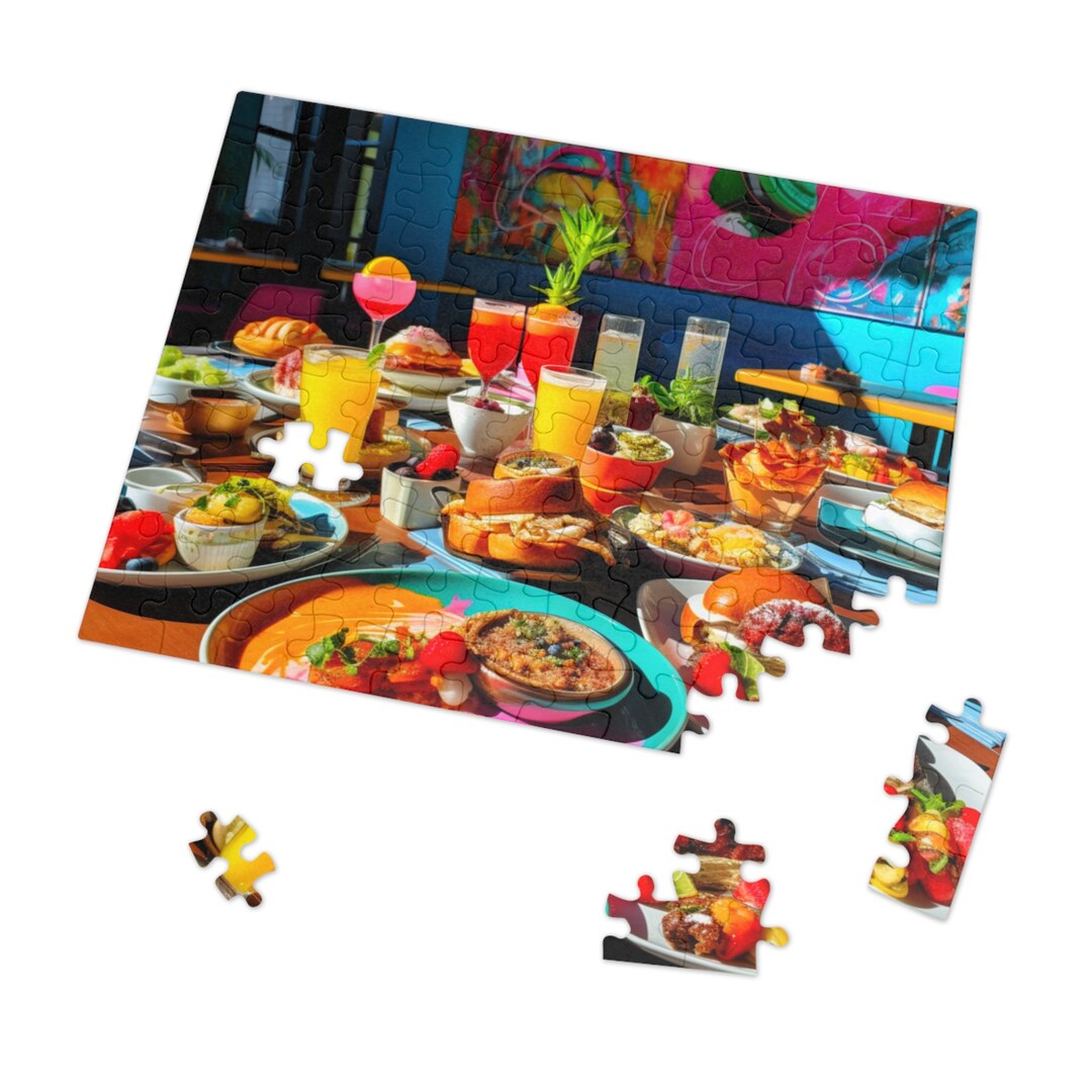 Miami South Beach Brunch Jigsaw Puzzle 30, 110, 252, 500,1000-piece - Etsy