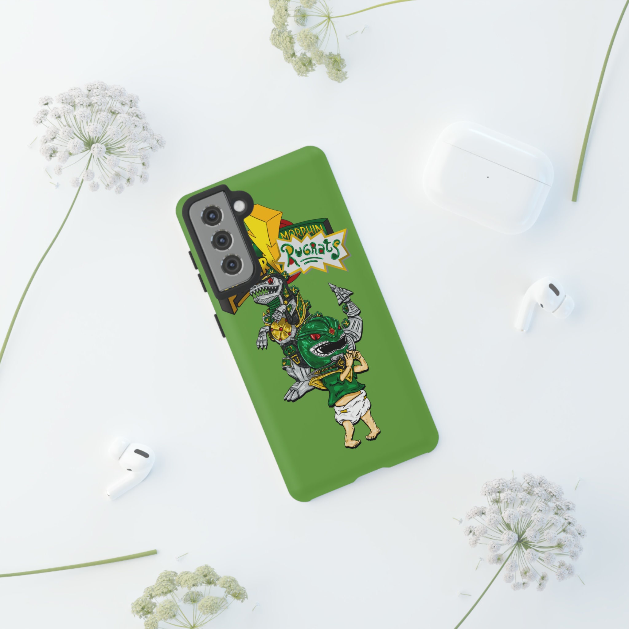 Mighty Morphin Power Ranger Rugrats Tommy Green Ranger iPhone Case ...