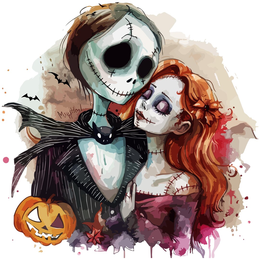 Jack and Sally Png Jack and Sally Design Clipart PNG Bundle Digital ...