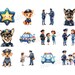Police Station Watercolor Clipart | Police Kids Clipart | PNG Bundle ...