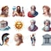 Watercolor Ancient Greek Clipart | Greek Mythology Gods PNG | PNG ...