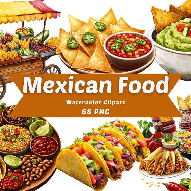 Mexican Food Clipart - Etsy