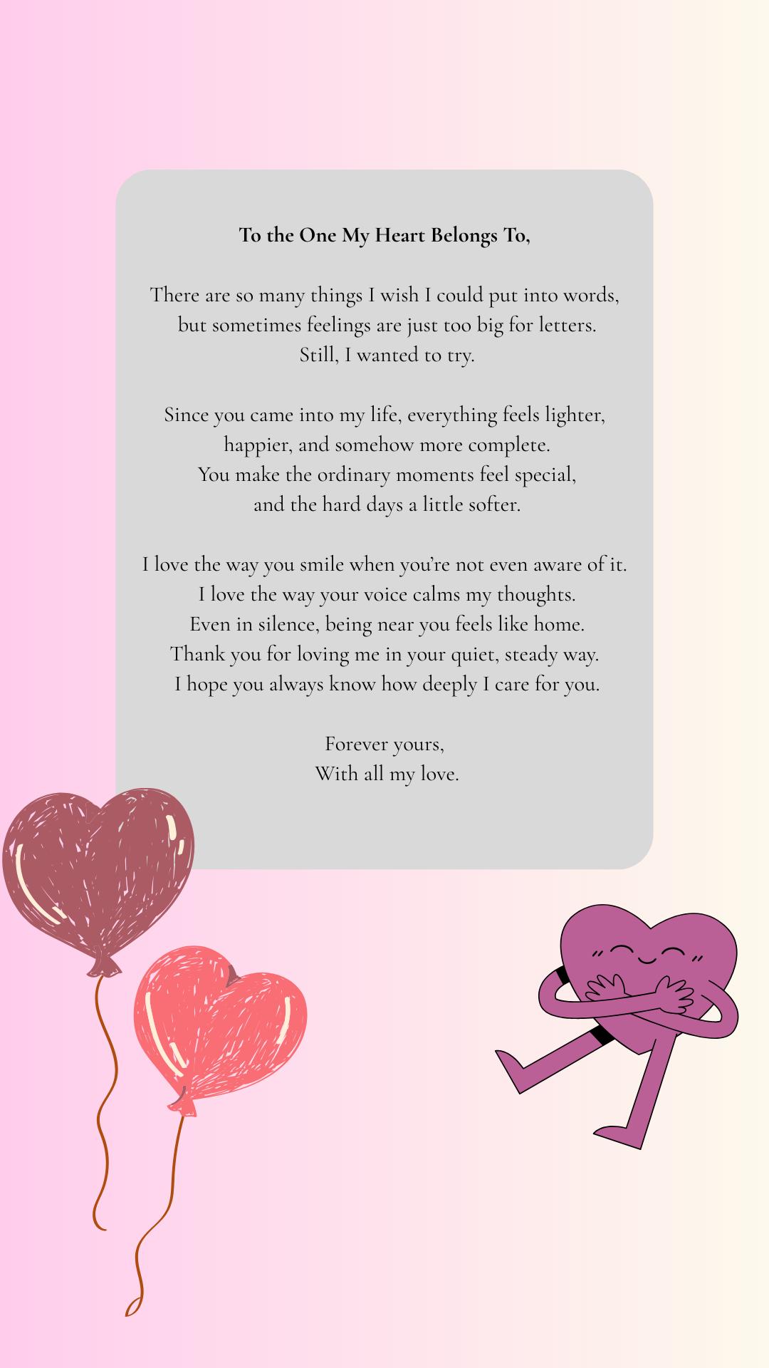 Animated Love Letter I Editable Canva Template | Digital Video Card ...