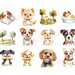 Dogs Clipart Bundle PNG Watercolor Clipart | Animal PNG | PNG Bundle ...