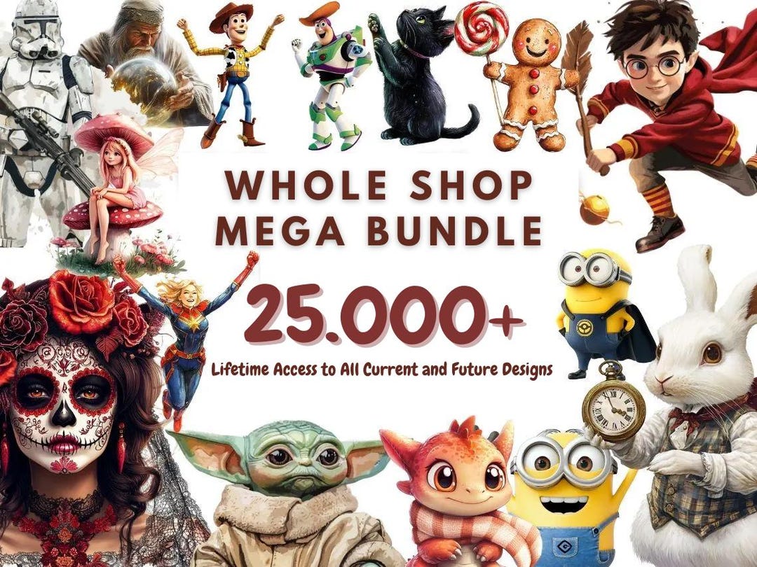 WHOLE SHOP Mega Bundle | +25.000 PNG | Digital Download | Watercolor ...