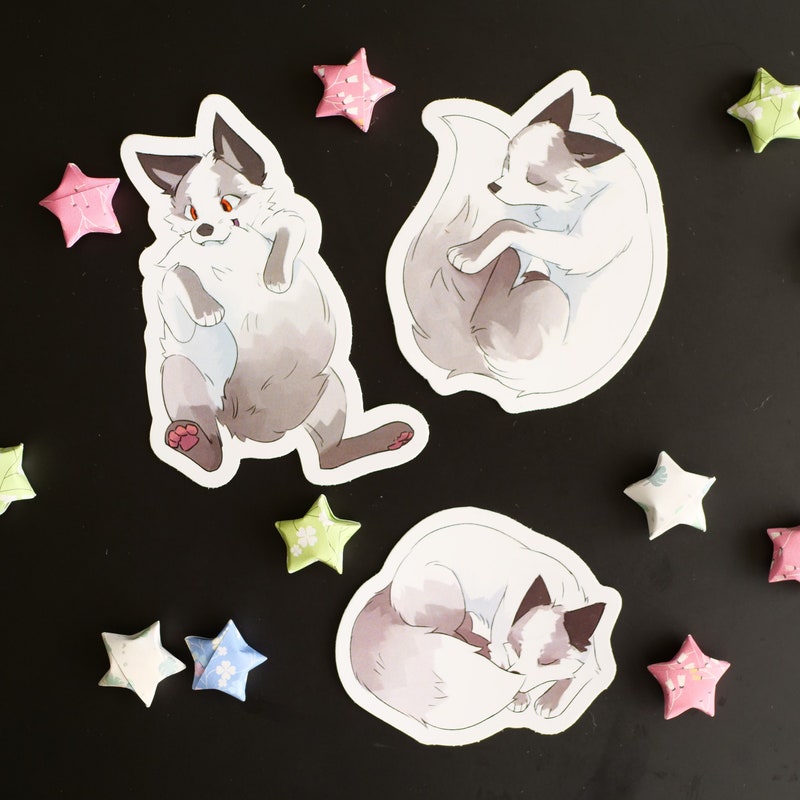 Marble Fox - Etsy