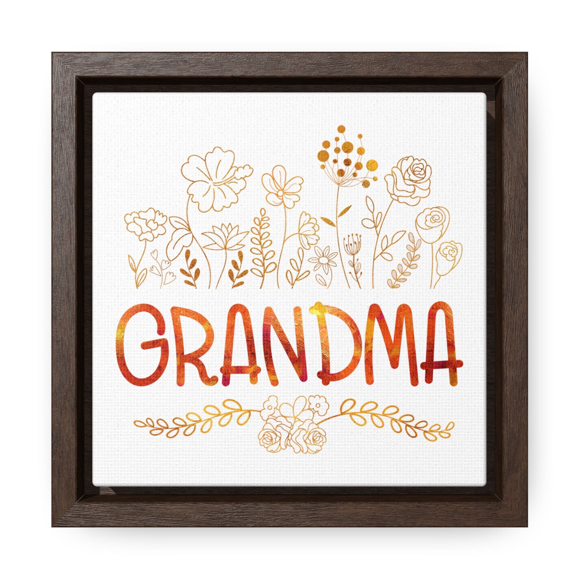 Golden Bloom Grandma, Mother's Day Png, Grandma Png, Wildflowers Png ...