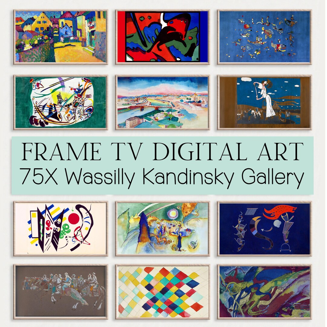 Samsung Frame TV Art Set Gallery Digital Download Wassily Kandinsky ...