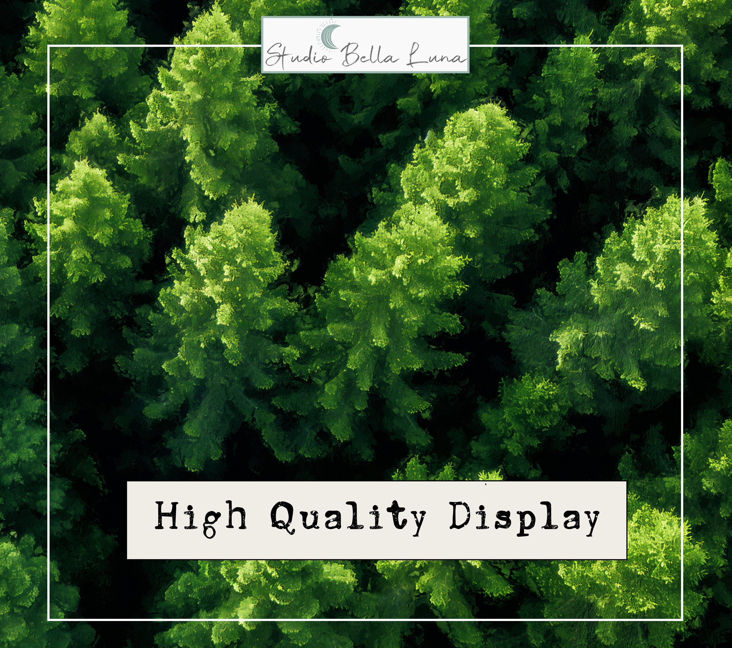 Samsung Frame TV Green Color, Frame TV Digital Art Download, Green ...