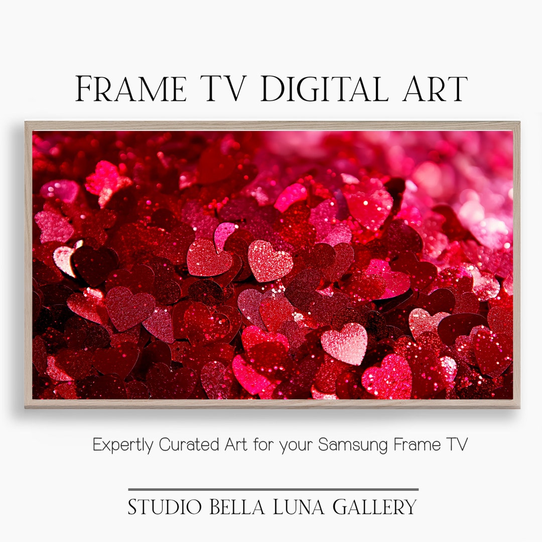 Samsung Frame TV Red Color Gallery, Frame TV Digital Art Download ...