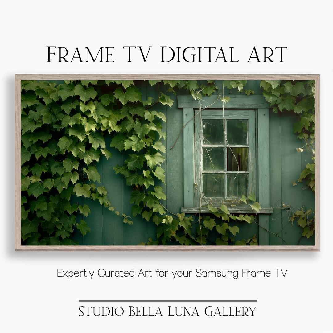 Samsung Frame TV Green Color, Frame TV Digital Art Download, Green ...