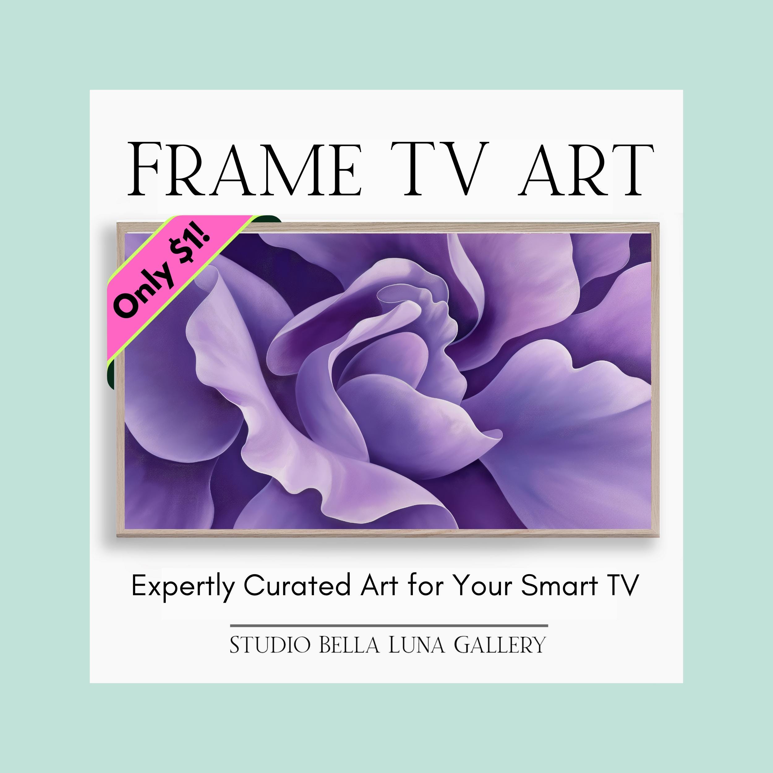 Frame TV Art Floral Digital Download Flower Smart Tv Gallery Wall Set ...