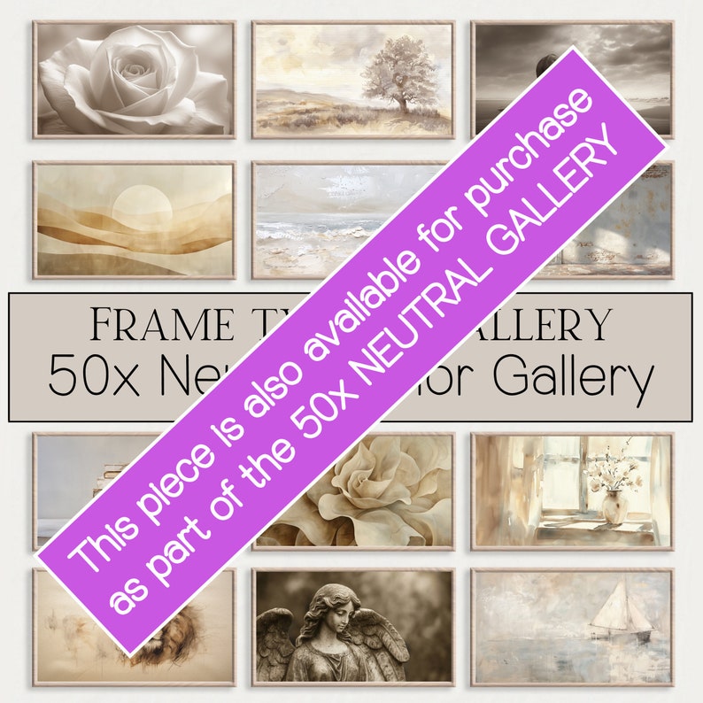 Samsung Frame TV Art Neutral Art Digital Download Modern Frame TV ...