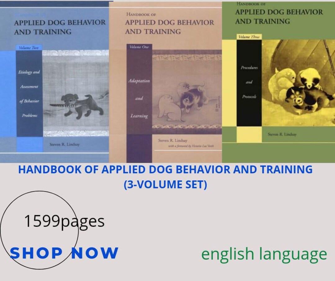 Handbook of Applied Dog Behavior and Training (3-volume Set) - Etsy