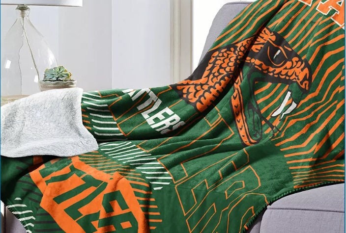 Florida A&M University FAMU Cloud Throw Blanket With - Etsy