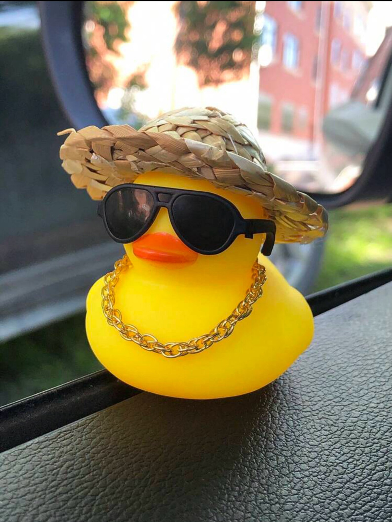 Cute Rubber Car Duck Rearview Mirror for Decoration Car Accessories and ...