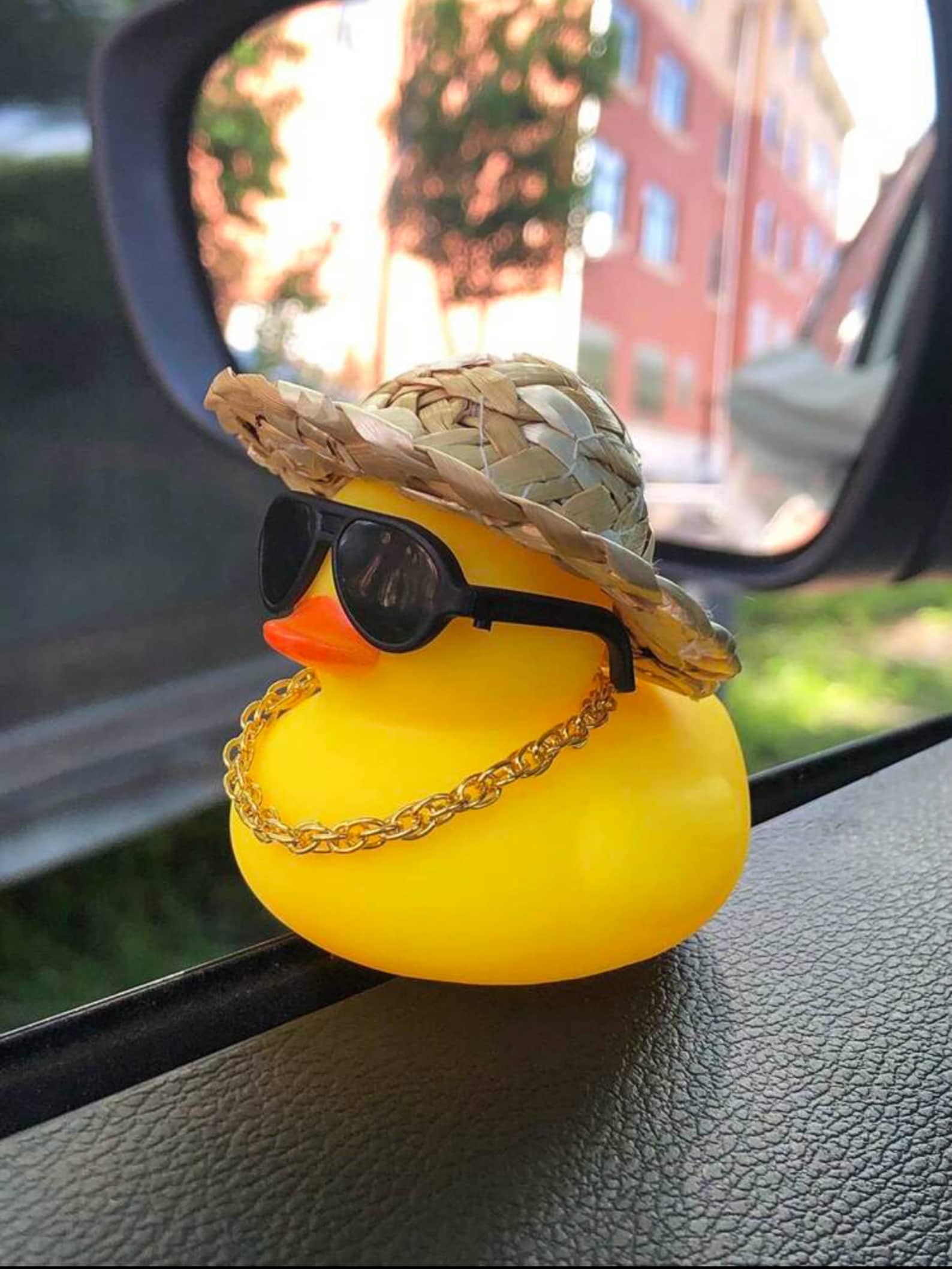 Cute Rubber Car Duck Rearview Mirror for Decoration Car Accessories and ...