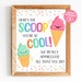 Ice Cream Teacher Appreciation Printable Sign Here's the Scoop Staff ...