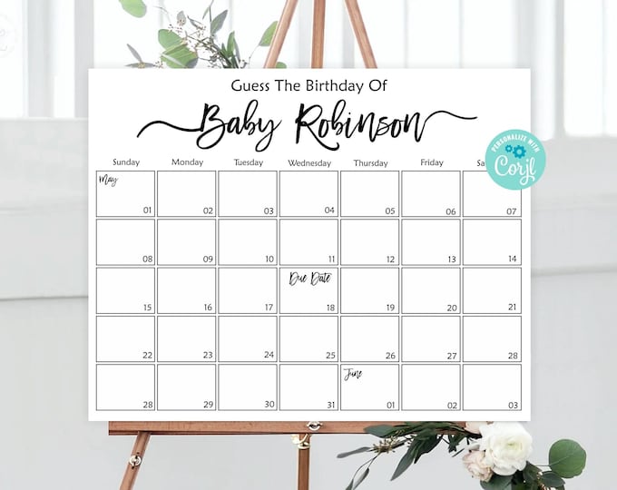 Baby Pool Game Baby Shower Printable Editable Baby Shower Activity Baby ...