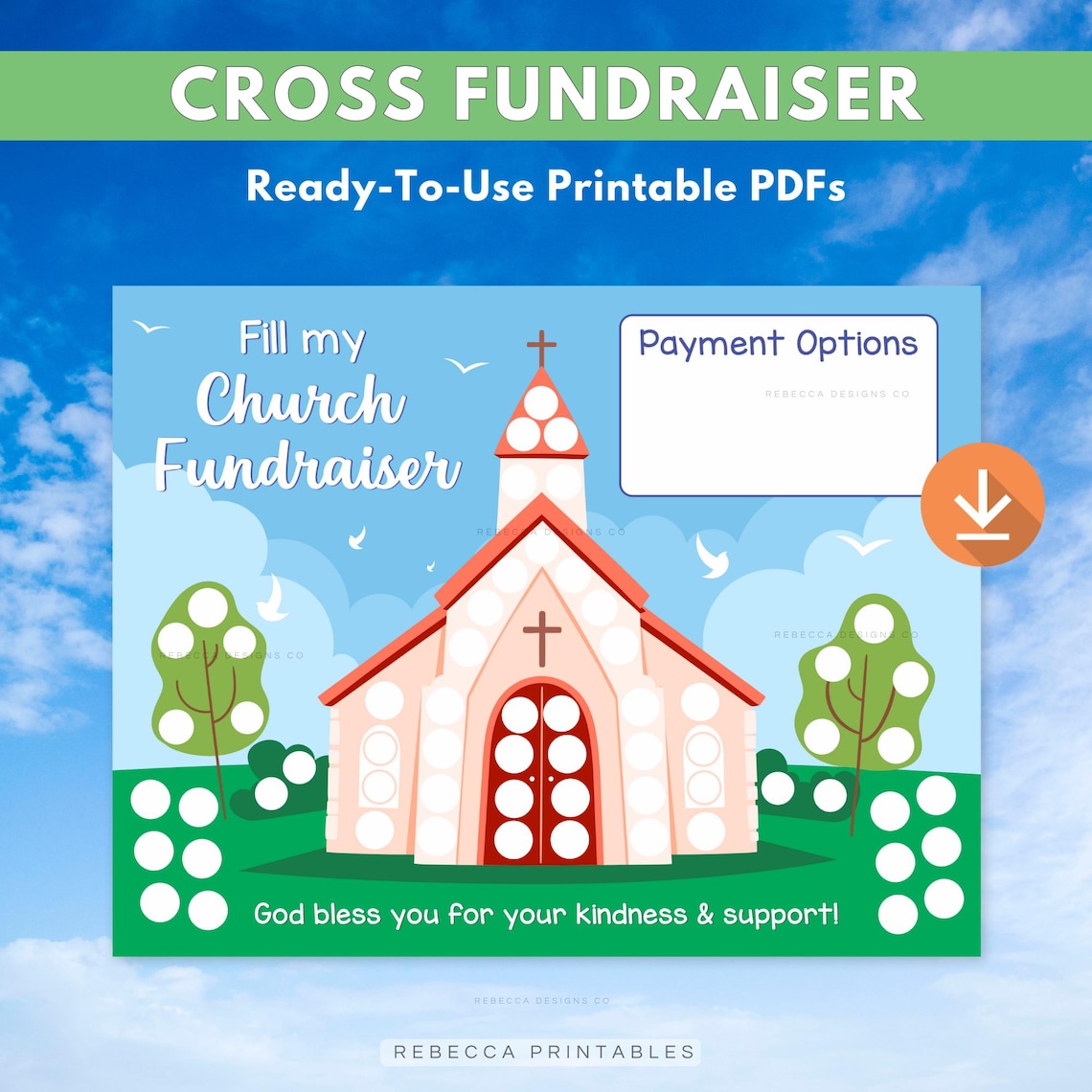 Fill My Church Fundraiser Church Donation Camp Sunday School Fundraiser ...
