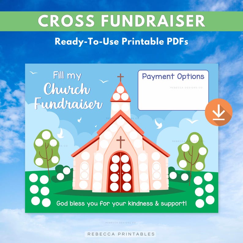 Fill My Church Fundraiser Church Donation Camp Sunday School Fundraiser ...