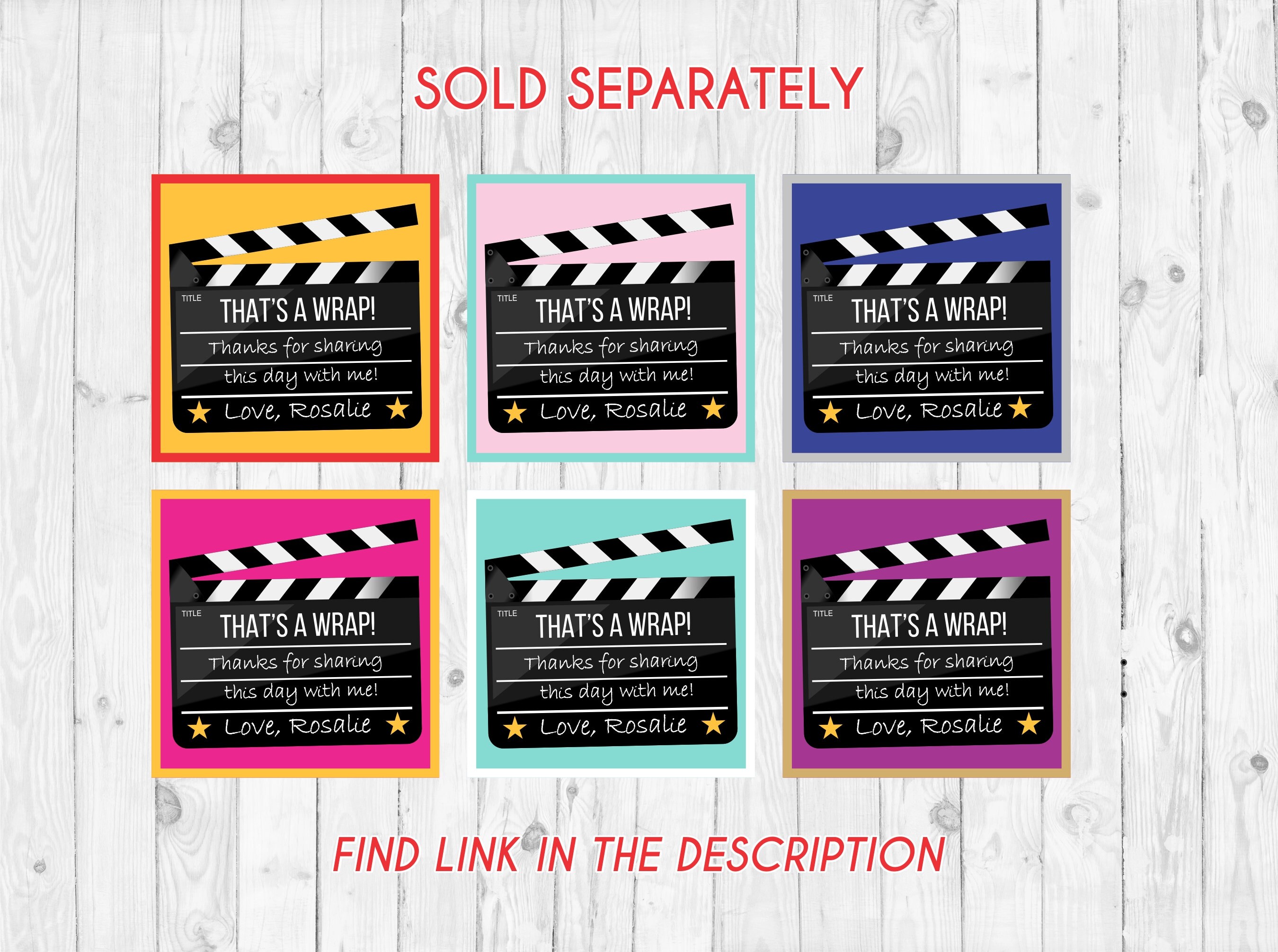 Cinema Favor Tags Printable Movie Birthday Tags Red Carpet Tags ...